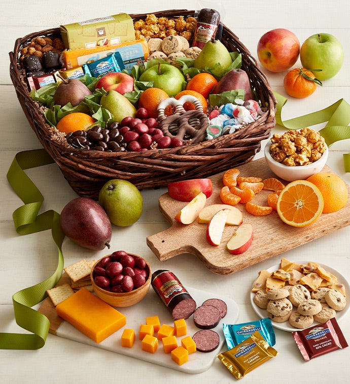 Exclusive Godiva, Fruit, & Sweets Holiday Basket