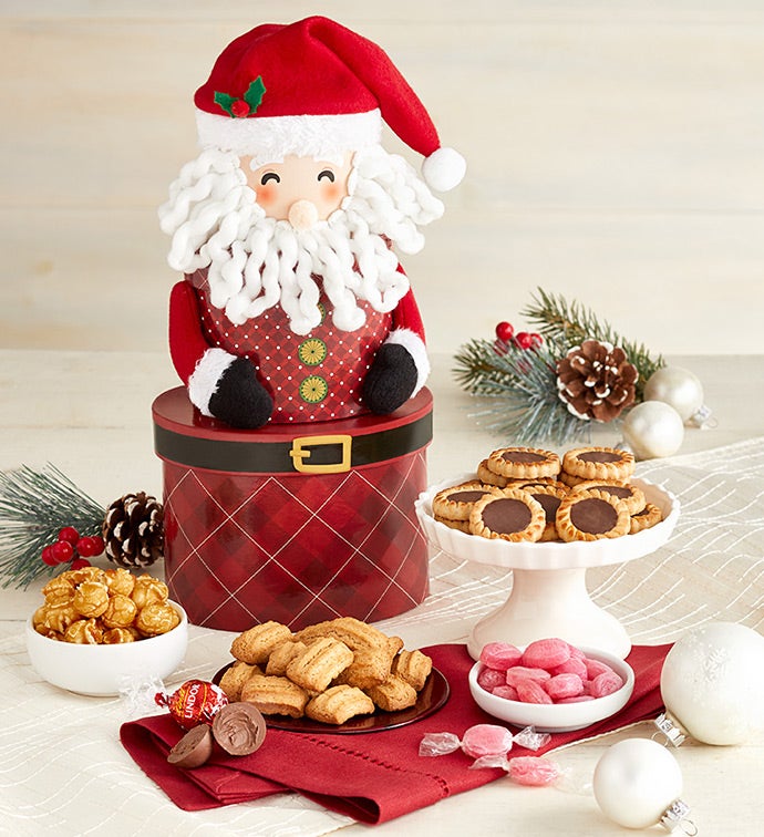Sweet Treats Santa Keepsake Tower | 1800Baskets.com