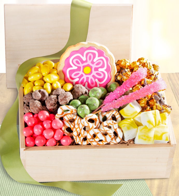 Candy Craves™ Sweet Surprises Crate | 1800Baskets.com