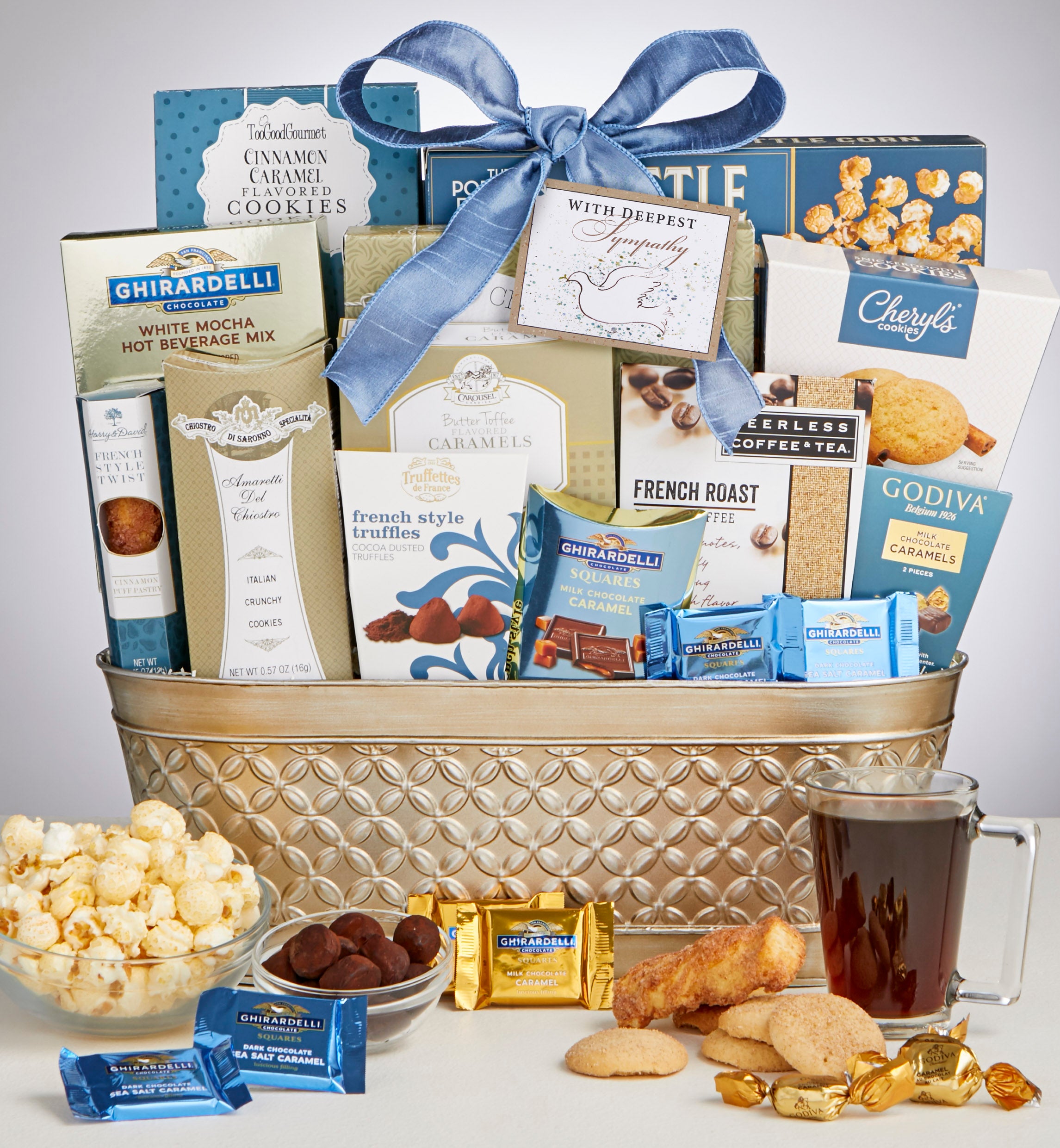 Peace, Prayers & Blessings Sympathy Gift Basket |1800Baskets.com
