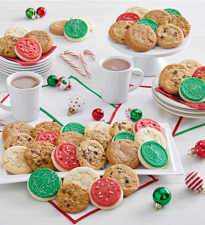 100ct Cheryl's Holiday Assorted Cookie Box | 1800Baskets.com-1009