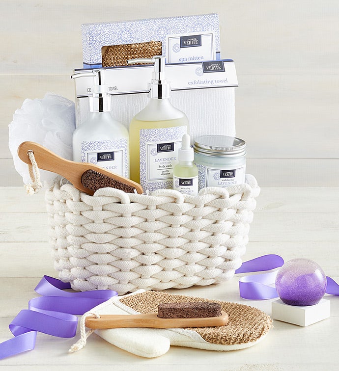 Denarii Lavender Spa Deluxe Spa Basket with Serenity Sphere ...