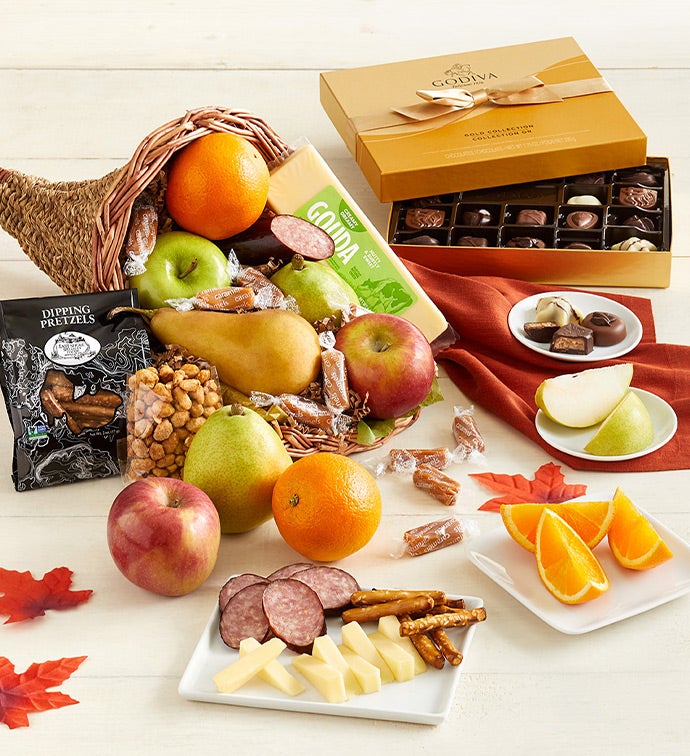Cornucopia of Fruit Gift Basket - 1800Baskets.com